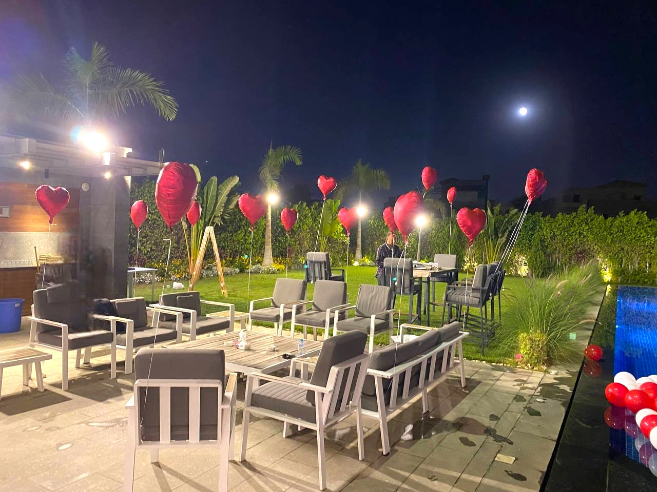 24 Red hearts [ EACH BALLOON ALONE] – Heliumballoonsegypt